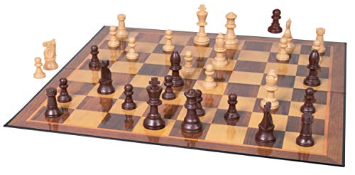 Silly Goose Games Chess Board Game I Cardboard Folding Chess Sets with Plastic Chess Pieces I Chess Board Set for Adults I Travel Chess Set Classic Board Games for Family Night I Checkers Board Games