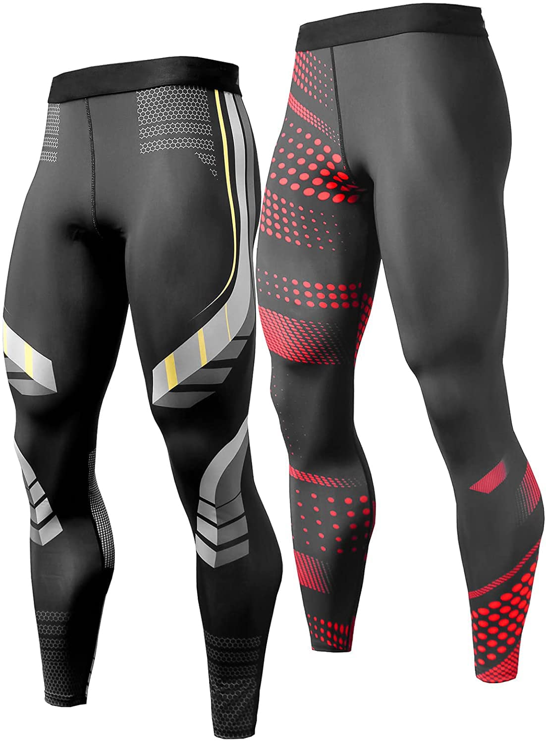 CANGHPGIN Men's Compression Pants Sports Tights for Men Gym Running Baselayer Cool Dry Workout Athletic Leggings