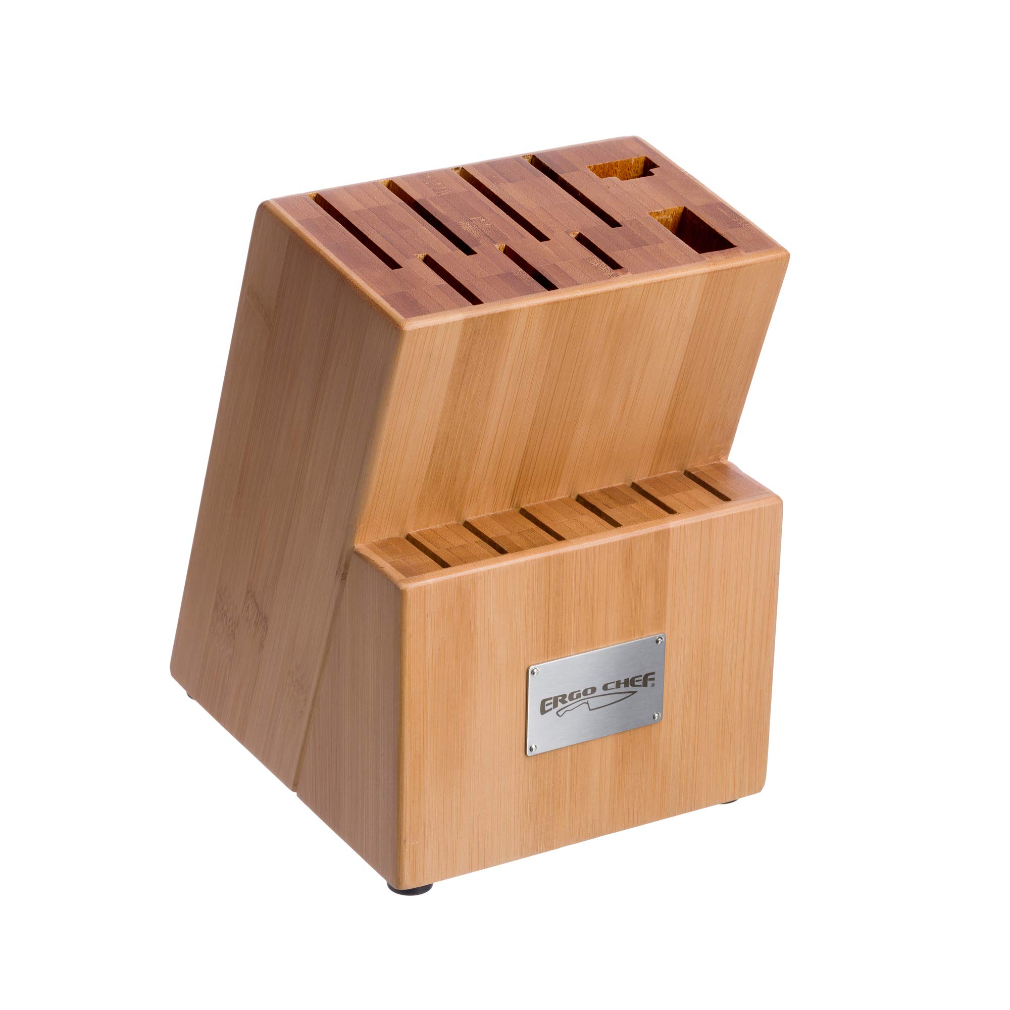 Ergo Chef Crimson Series 15-Slot Bamboo Knife Block