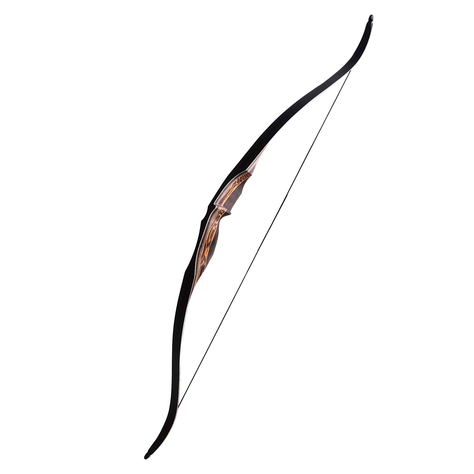 DEERACE 60" Ranger Longbow Traditional One Piece Bow, 25-60 Lbs Right Hand Wooden Hunting Bow (35 Lbs, Right Hand)