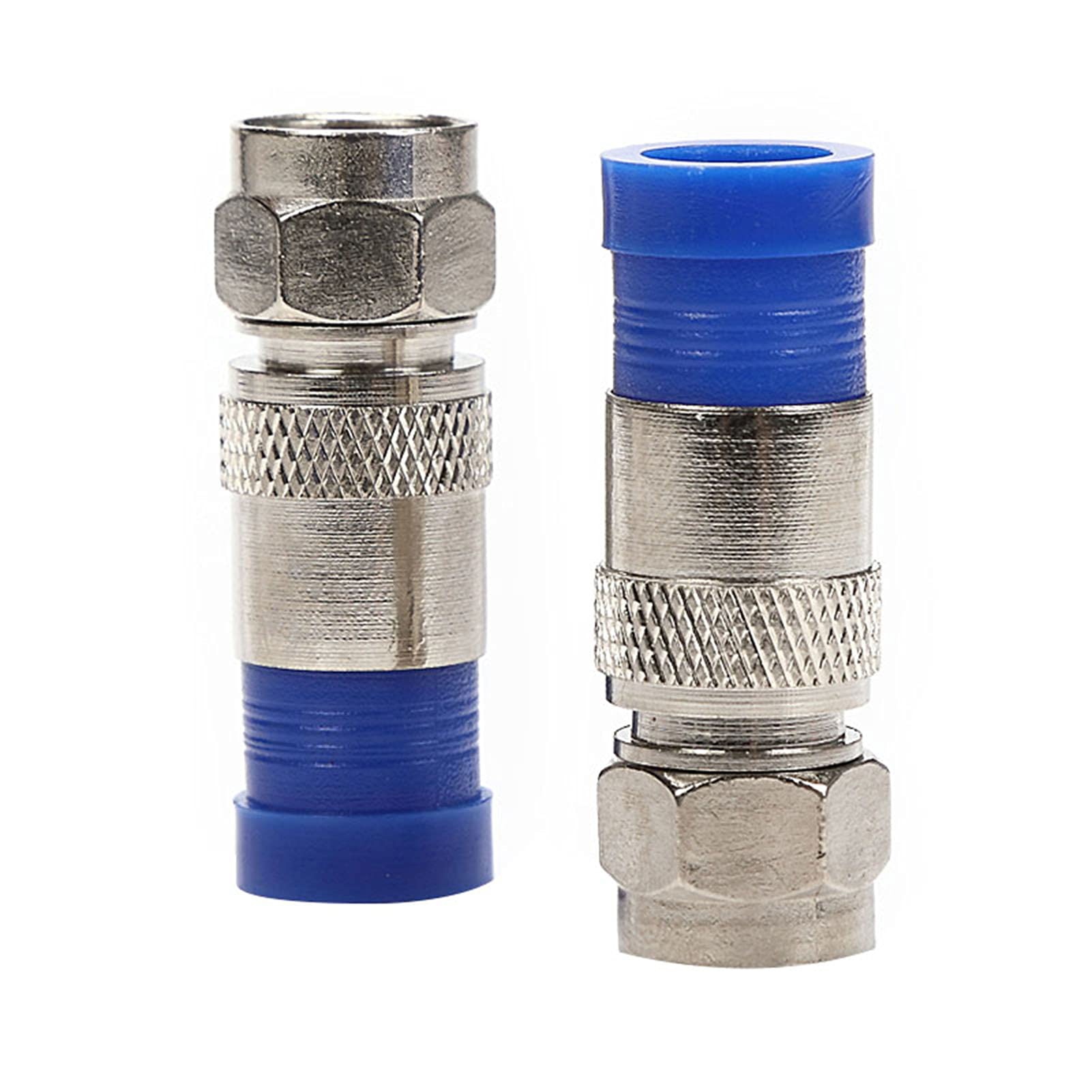 TLS.Eagle RG6 Compression F Type Straight Antenna Cable Connector Coax Adapter Pack of 20