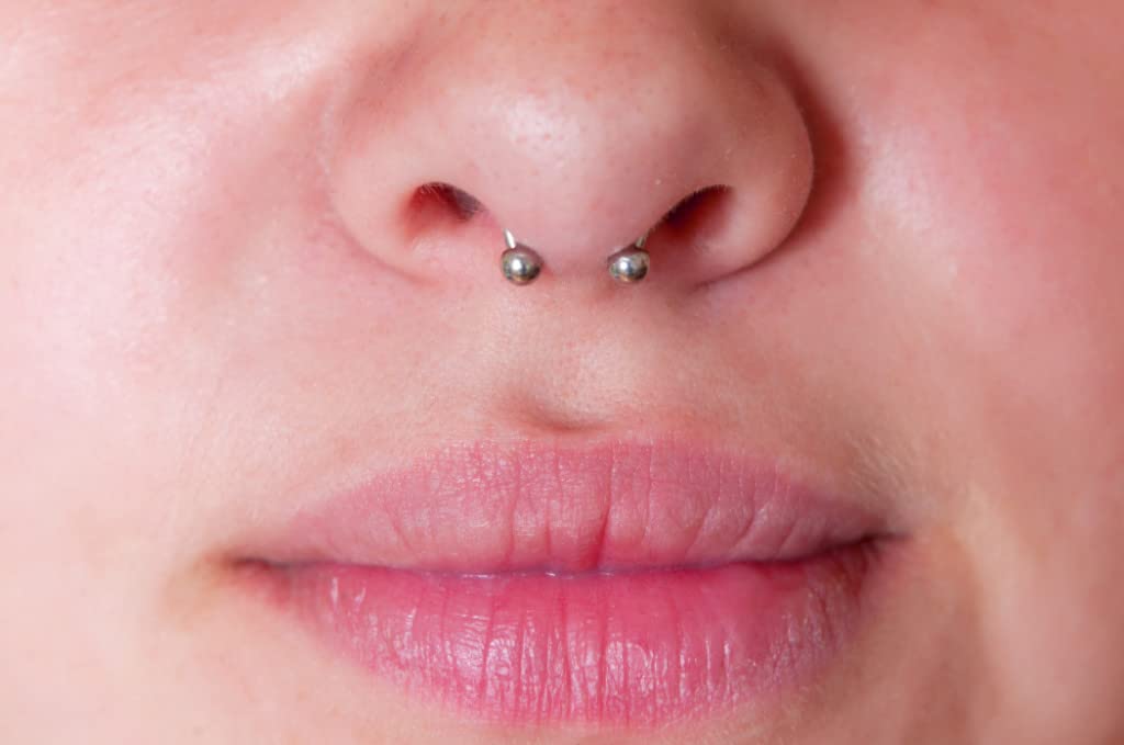 D.Bella 16G Surgical Steel Nose Septum Horseshoe Hoop Earring Eyebrow Tragus Lip Piercing Ring Balls & Spikes 6-12mm