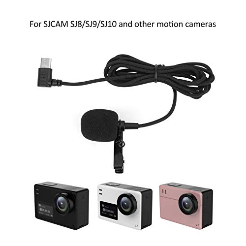 ciciglow External Microphone, Action Camera Type‑C Interface Microphone Camera Accessory for SJCAM SJ9 SJ10 SJ8 Action Camera
