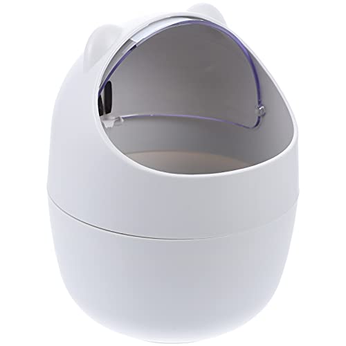 Homoyoyo Animal Desktops Trash Can 3 PCS Desktop Mini Trash Mini Desktop Trash can Mini Desk bin Small Desk Trash can with Lid Bin with Shake Cute Animal Waste Bin