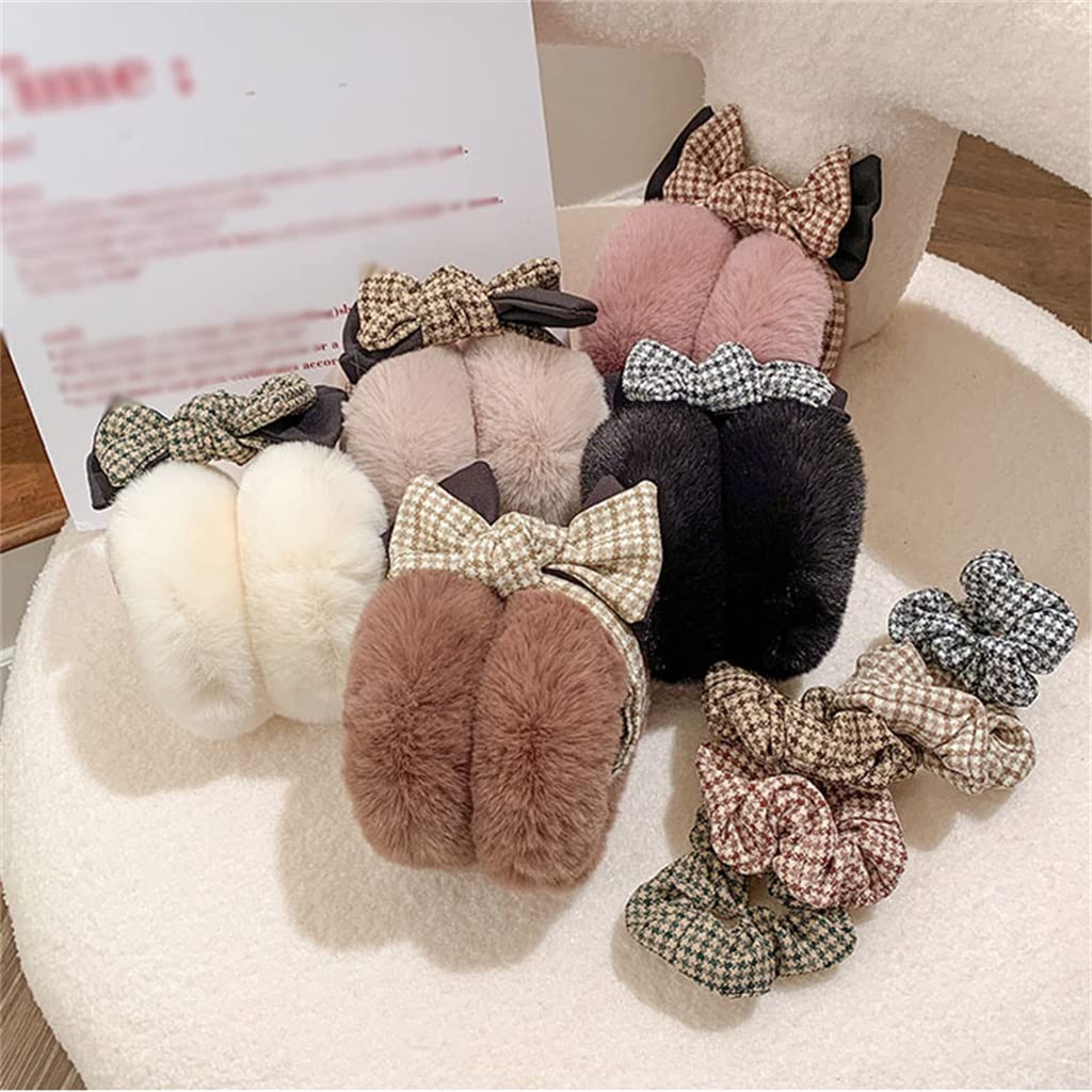 DOUBA Black Earmuffs Women's Winter Cold Protection Ear Warmer Earmuffs Ear Warmer Ear Bag Ear Cover Riding Antifreeze