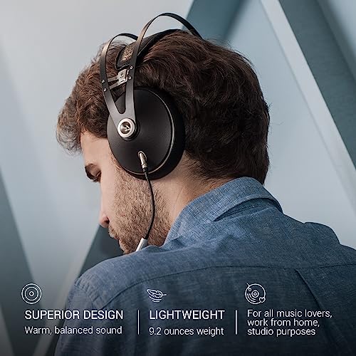 Meze 99 Neo | Wired Closed-Back Headset for Audiophiles | Gaming | Podcasts | Home Office | Over-Ear Headphones with Mic and Self Adjustable Headband