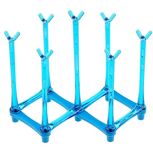 STRAW Kitchen Cup Dry Rack Sink Holder Dish Plate Organizer Drainer Kitchen Storage Plastic Plate Glass Cups Stand Display Holder (Color : B)