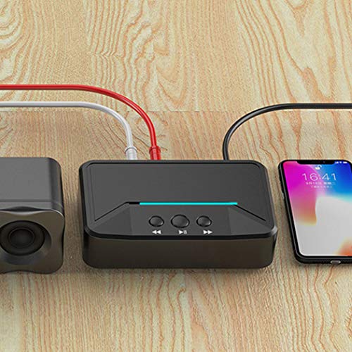 Jopwkuin Bluetooth 5.0 Receiver, NFC Near Field Pairing Perfect Sound Quality BT Receiver Long Range for AV Audio for Playing Music