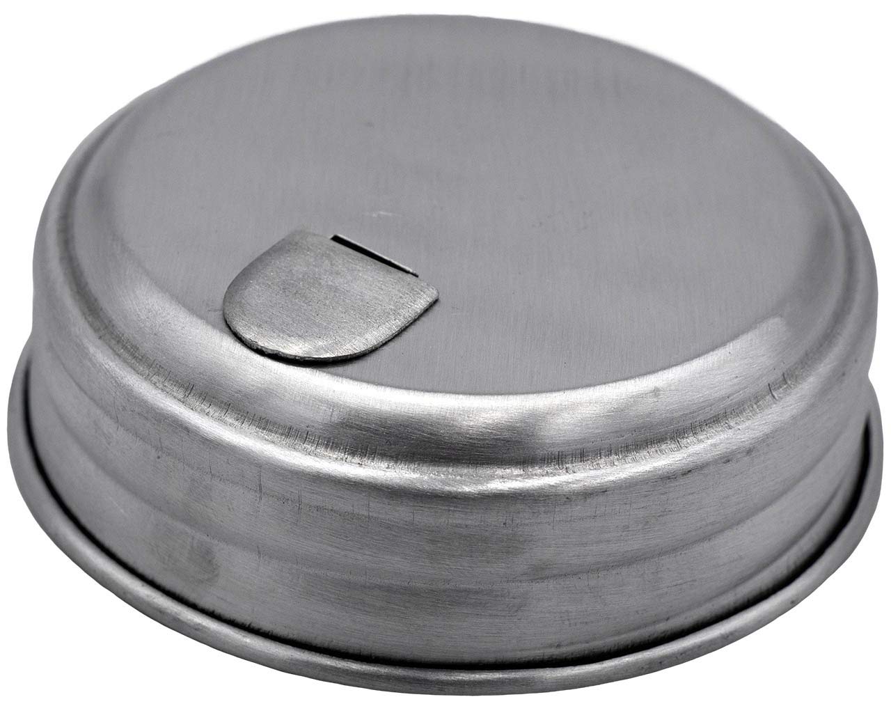 Sugar Dispensing Retro Style Stainless Steel Lids for Mason Jars (2 Pack, Regular Mouth)
