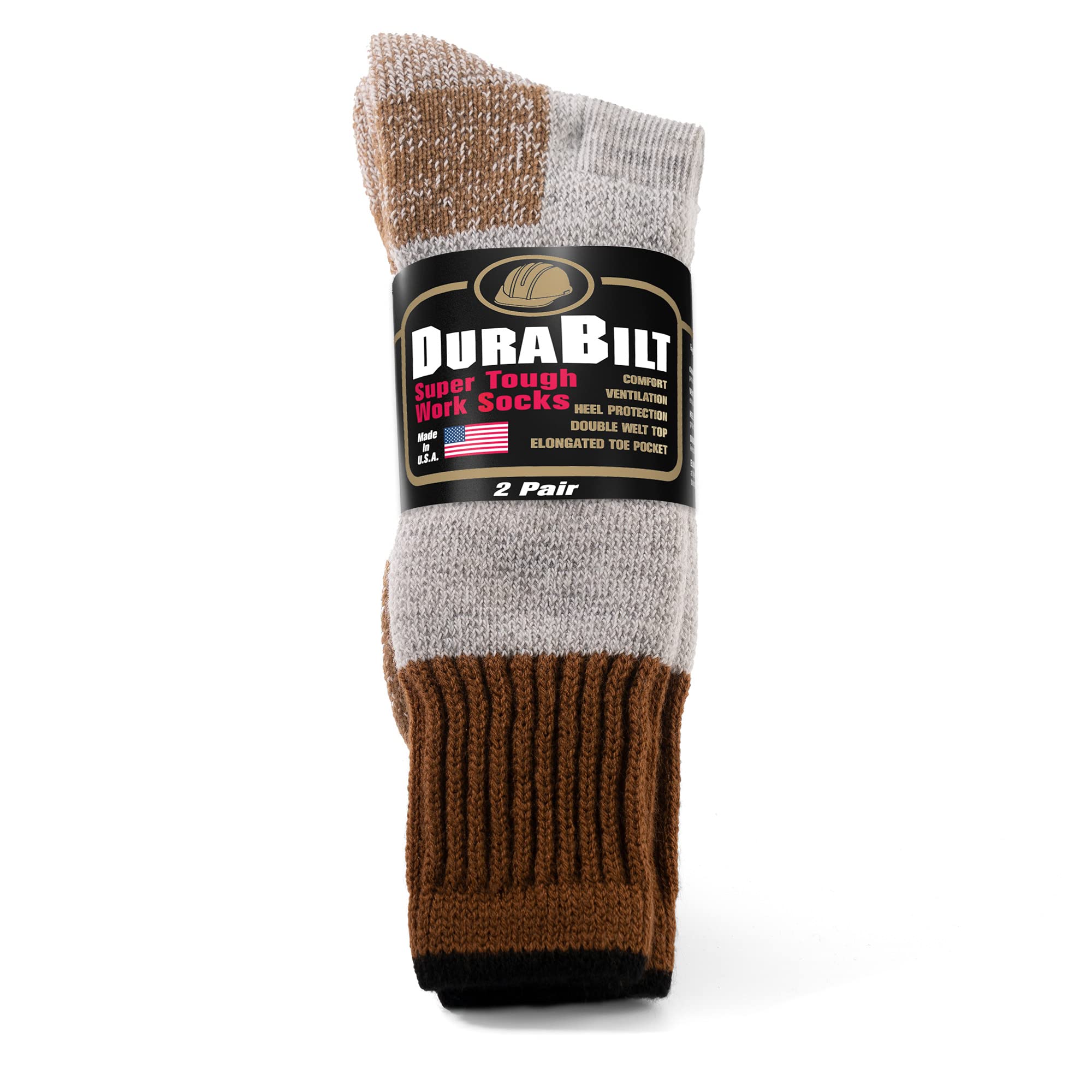DuraBilt Thermal HiSplice Boot Sock (2 Pair Package)