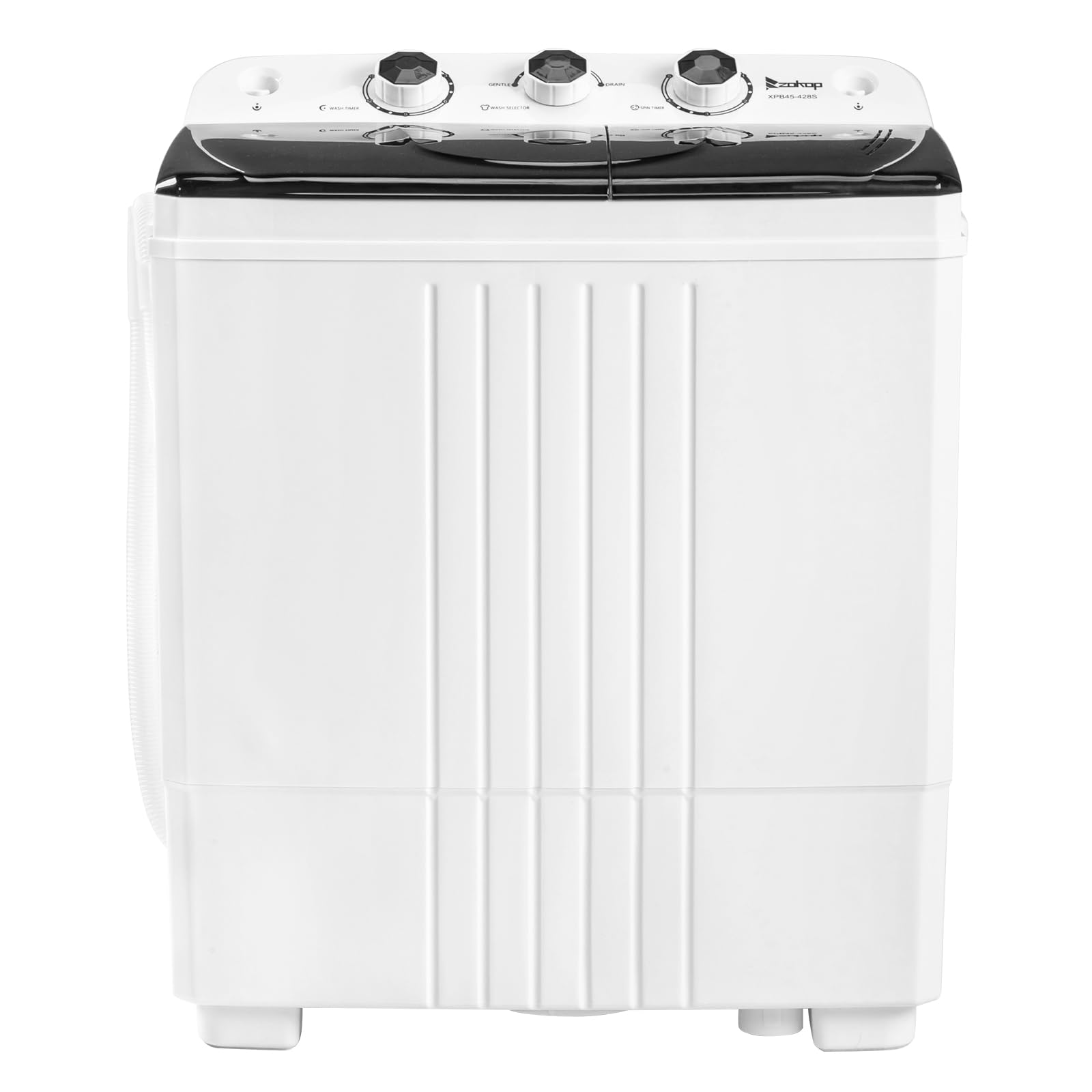 GODECOR Portable Washing Machine, 20LBS Compact Mini Twin Tub Washer Machine, Portable Washer Wash and Spin Cycle, Built-in Gravity Drain for Camping, Apartments, Dorms, College, RV's, Small Spaces