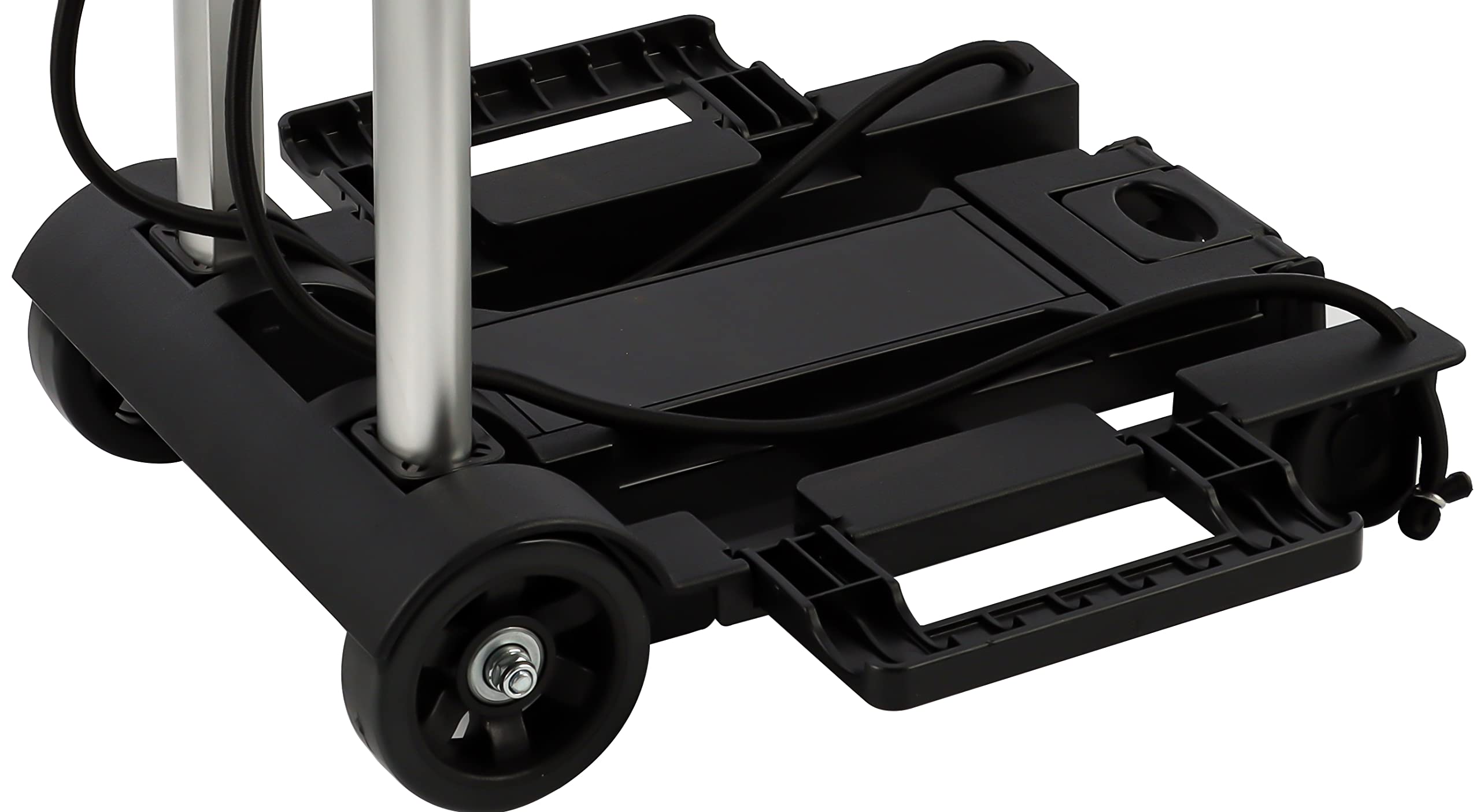Folding Hand Truck Capacity Aluminum Alloy Portable 2 Wheels Mini Cart for Home Office Shopping Travel Use Compact Light Weight2