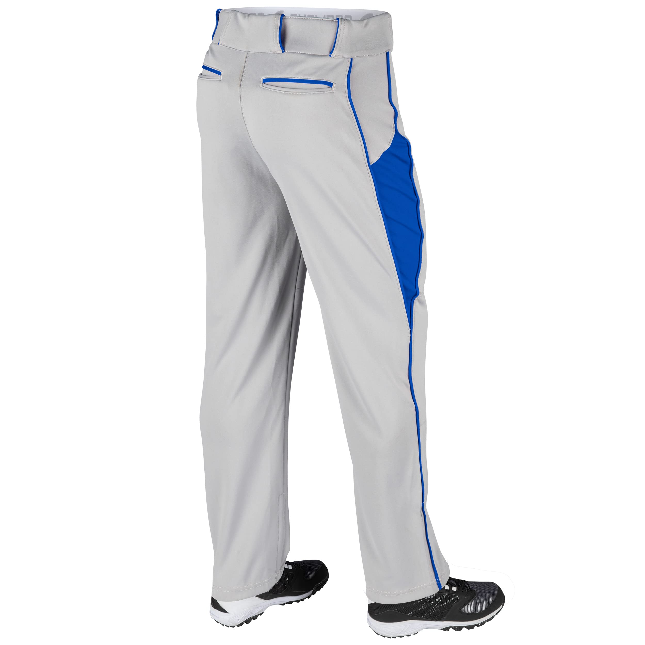 Champro Men's Standard Adult Triple Crown Baseball Pant, Grey, Royal, 4X-Large