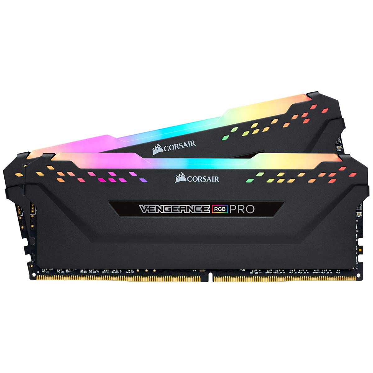Corsair Vengeance RGB Pro 32GB (2x16GB) DDR4 4000 (PC4-32000) C18 Optimized for AMD X570 – Black