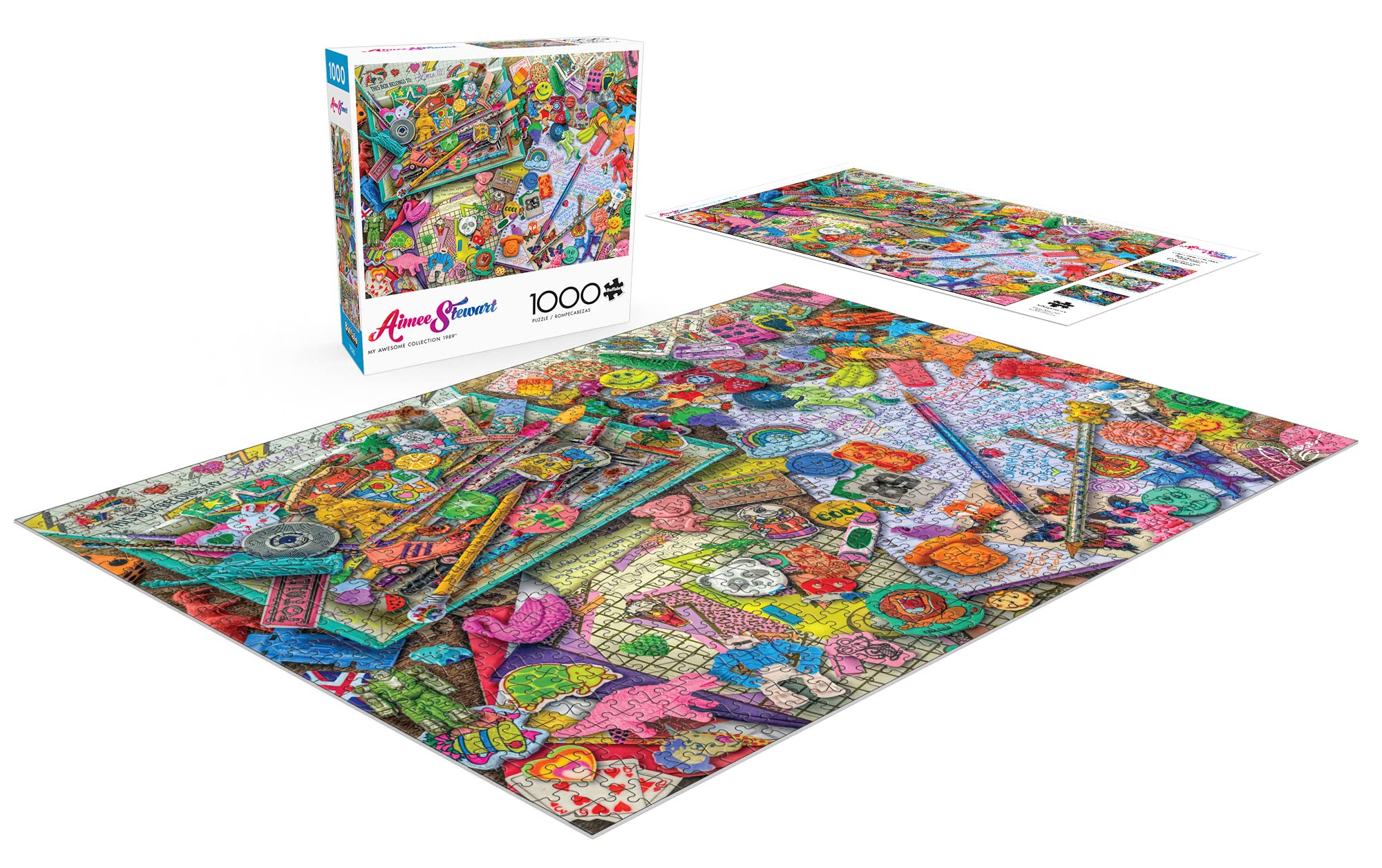Buffalo Games - Aimee Stewart - My Awesome Collection 1989-1000 Piece Jigsaw Puzzle