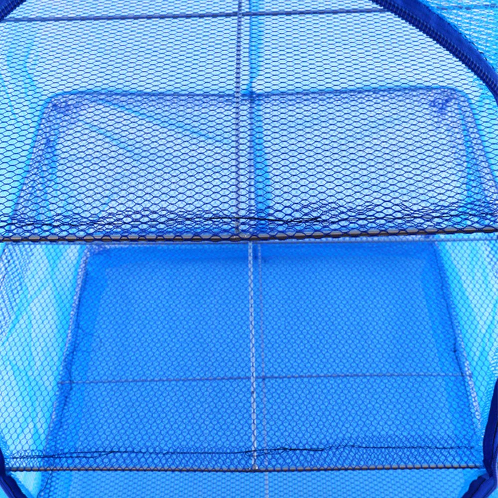 lolicute Drying Rack Net Dryer 4 Layers Fish Net 15.7x 15.7 x 25.6Inch Drying Rack Folding Fish Mesh