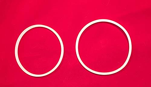 Suitable For Bella Personal Size Rocket Blender Replacement Parts (Two gaskets 3" Diameter) White O-ring Compatible with Magic Bullet 250W