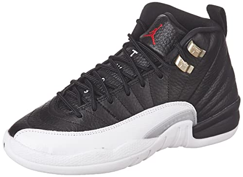Jordan Boy's Air Jordan 12 Retro (Big Kid) Black/Varsity Red/White 4 Big Kid M