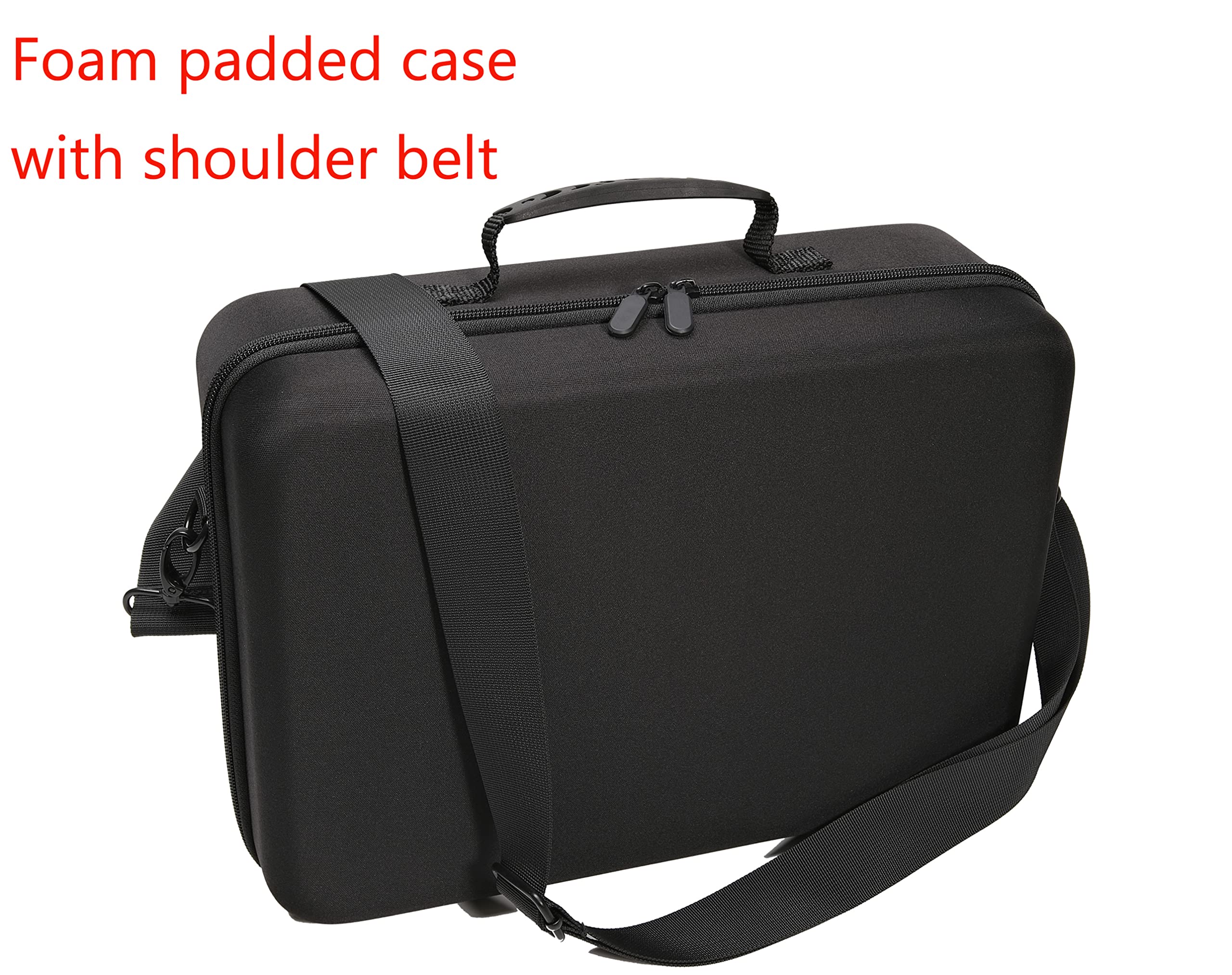 dpbag Hard Padded Carry case fit for Oculus Quest 2 VR Headset Elite Strap, All in One Shoulder Belt Travel and Storage with Foam Cutout Strap Control, Accessories.