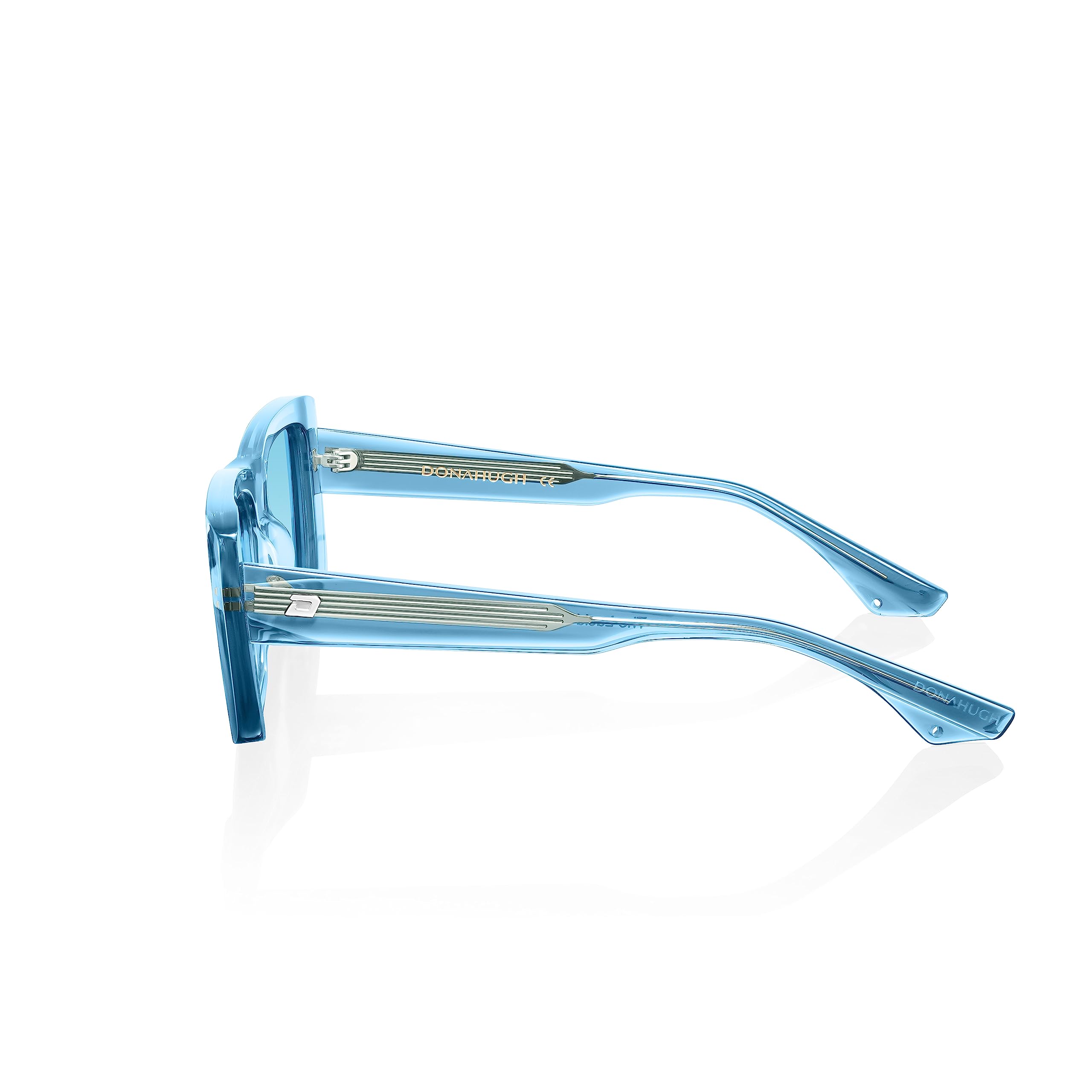 Donahugh The Lucid Blur Thick Square Frame Sunglasses for Women Men Chunky Rectangle Acetate Sunglasses (Green), 51mm