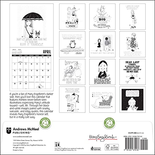 Mary EngelDark 2024 Wall Calendar