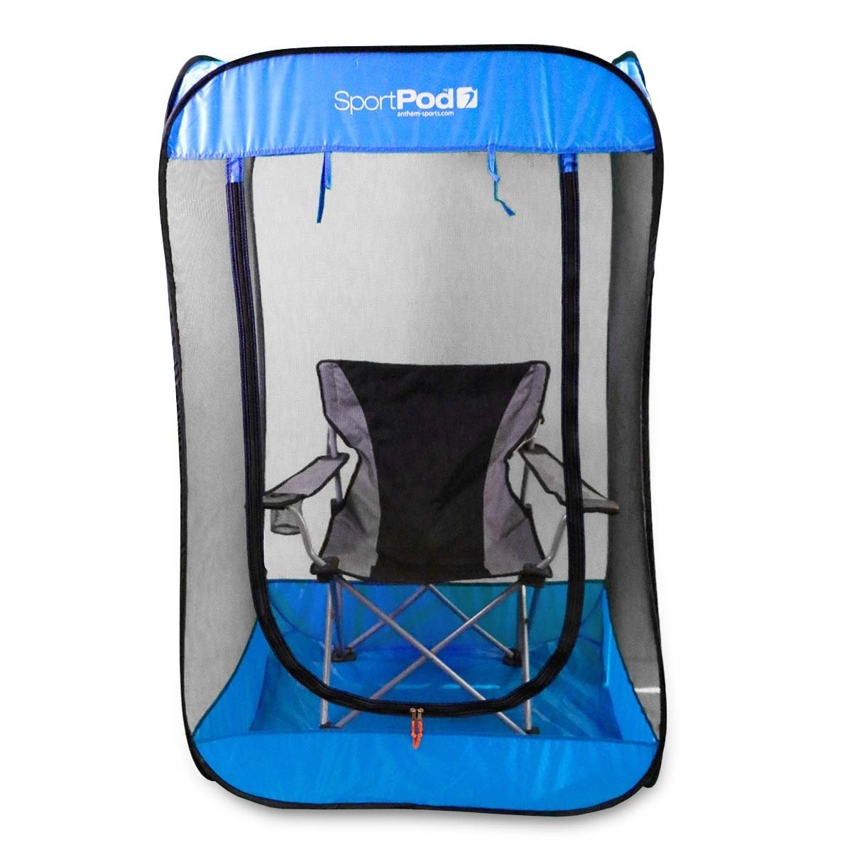 BugPod Undercover SportPod Pop Up Insect Screen Pod Tent - Royal Blue
