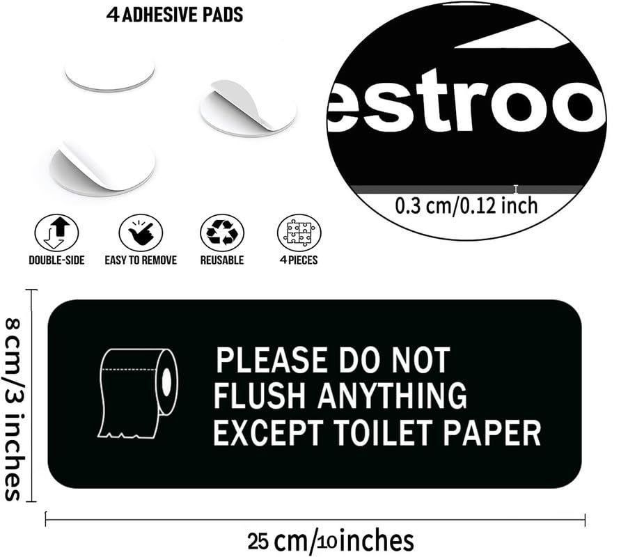 FZQDMT Fire Exit Sign For House, Strong Self-Adhesive Signs For Home, 10β X 3β Premium Durable Acrylic Sign For Door/Wall/Window