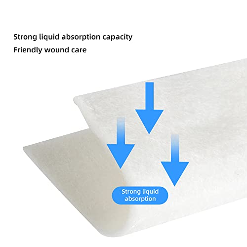 Calcium Alginate Wound Dressing Pads-Antimicrobial, Non-Stick Padding, Sterile, Highly Absorbent & Comfortable| Flexible & Gentle on The Skin, Faster Healing(1"X 3",20-Pack)