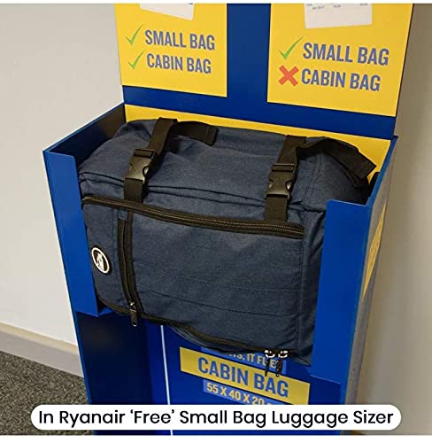 Cabin Max Metz Stowaway 20L Travel Bag 16x10x8inch (40x25x20cm) - Mini Backpack/Weekender Bag Ideal Underseat Carry on Luggage (Atlantic Blue)