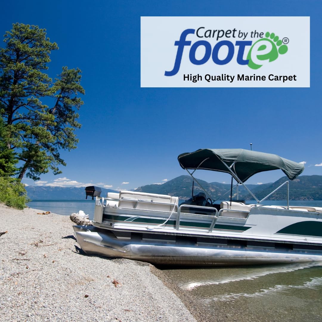 Carpet by the Foote, Boat Trailer Bunk Carpet, Trailer Guide Carpet, Marine Carpet, Boat Carpet, Bunk Padding,18" x 30', Black