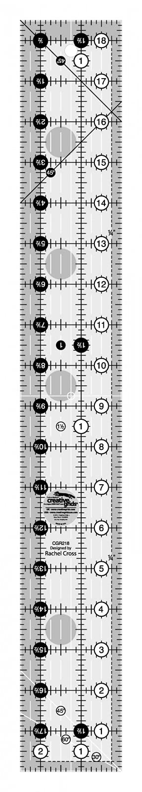 Creative Grids 2-1/2in x 18-1/2in Rectangle Quilt Ruler - CGR218