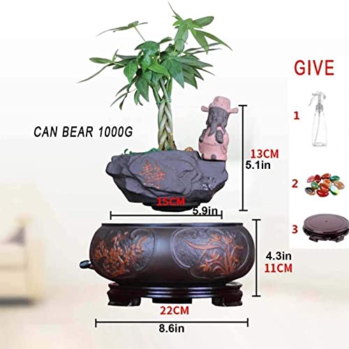 Floating Flowerpot-Floating Bonsai-Home Decoration Floating Bonsai-Creative Design Bonsai-Home Office Decoration-Fun Gift,A