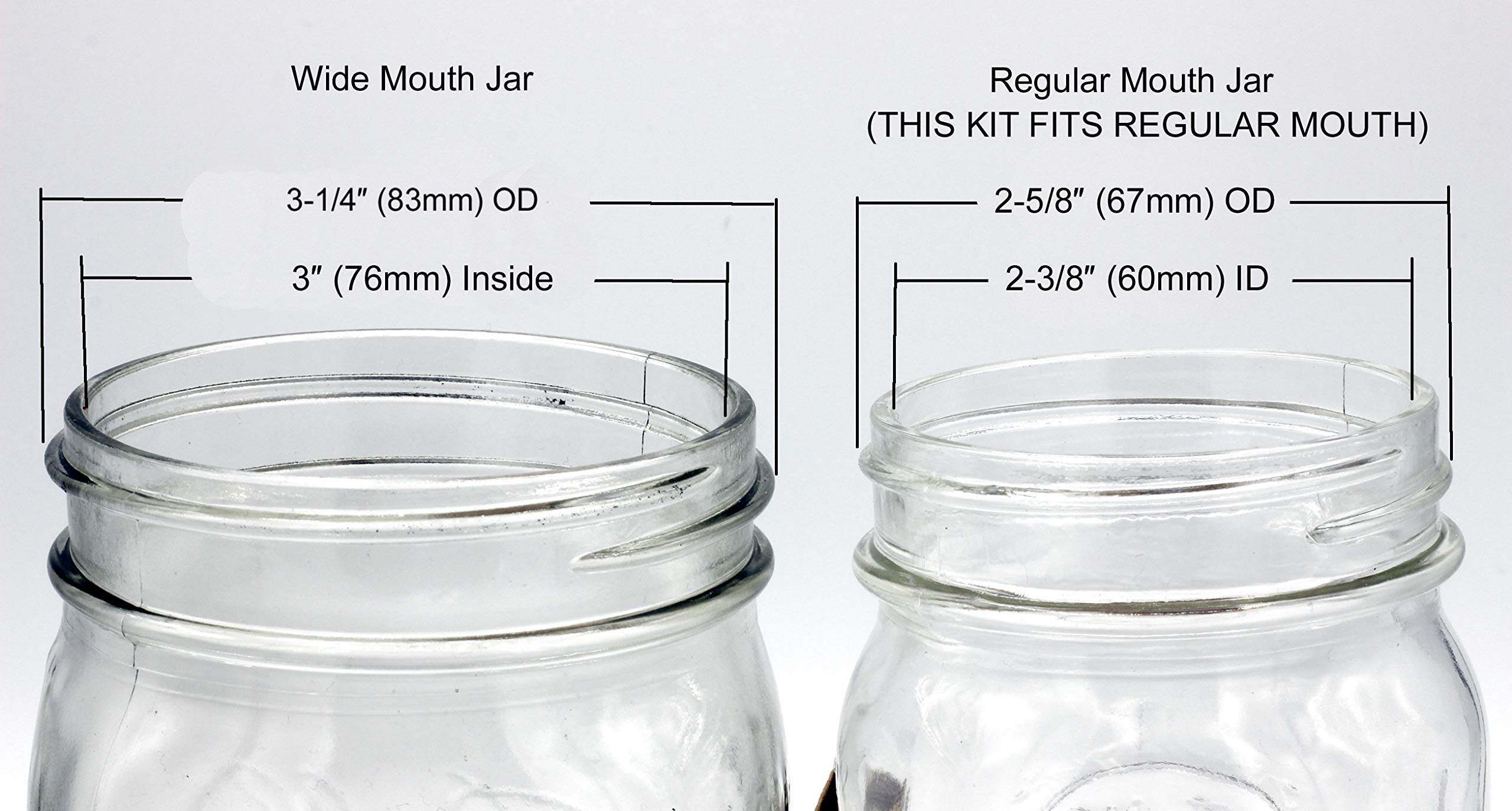 Creative Hobbies DIY Mason Canning Fruit Jar Lamp Making Kit is Pre-Wired and Easy to Use - Black Color Lid & Socket Great for Lamp Conversion