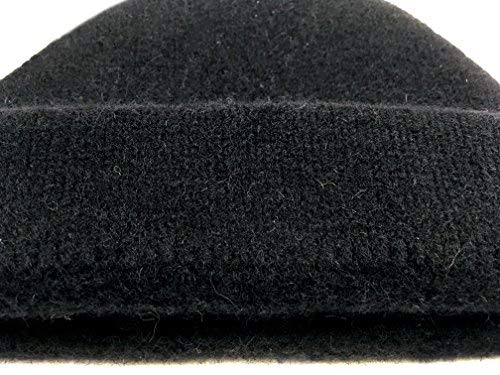 Dachstein Woolwear 4 Ply Extreme Warm 100% Austrian Boiled Wool Alpine Watch Cap Hat (Black)