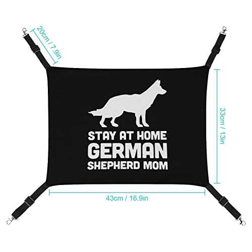 Stay at Home German Shepherd Mom Pet Hammock Comfortable Adjustable Hanging Bed for Small Animals Dogs Cats Hamster