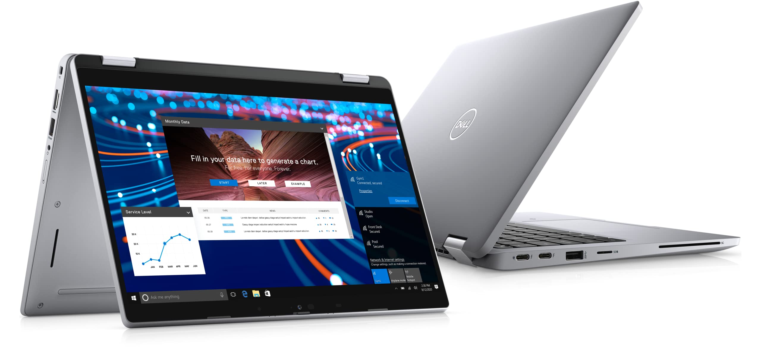 Dell Latitude 5420 Laptop PC FHD 1920 x 1080 2 in 1 Touchscreen, Intel Core i5-1145G7 Processor, 8GB Ram, 256GB NVMe SSD, HDMI, Thunderbolt, Windows 10 Pro (Renewed)