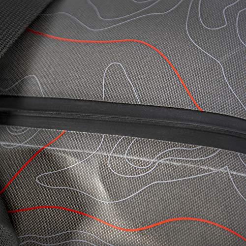 Dagger On-Tap Dry Bag Duffel | Kayak Dry Bag with Tie Down Rings | Waterproof Zipper and Compression Straps, Dark Gray, 15L (8090003)