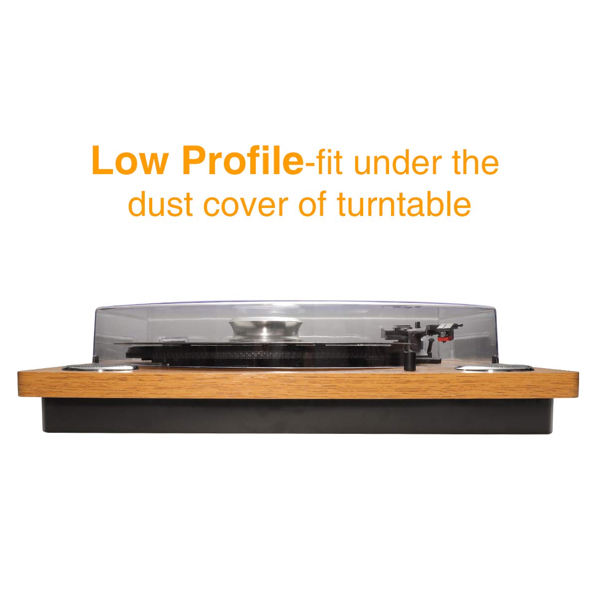 Record Weight Stabilizer by FEMELI,Turntable Weight Clamps-Low Profile to Fits Under Dust Cover of Turntable Vinyl Disc LP Record Player (Silver)