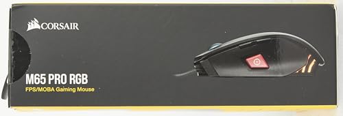 Corsair M65 PRO RGB Optical FPS Gaming Mouse (12000 DPI Optical Sensor, Adjustable Weights, 8 Programmable Buttons, 3-Zone RGB Multi-Colour Backlighting, Xbox One Compatible) - Black