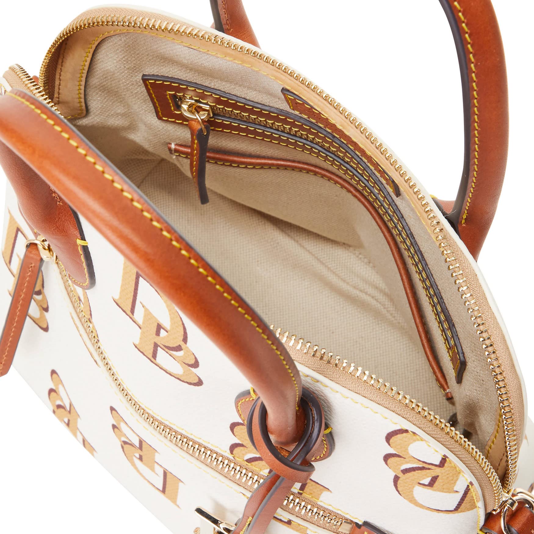 Dooney & Bourke Handbag, Monogram Domed Satchel - Jeans