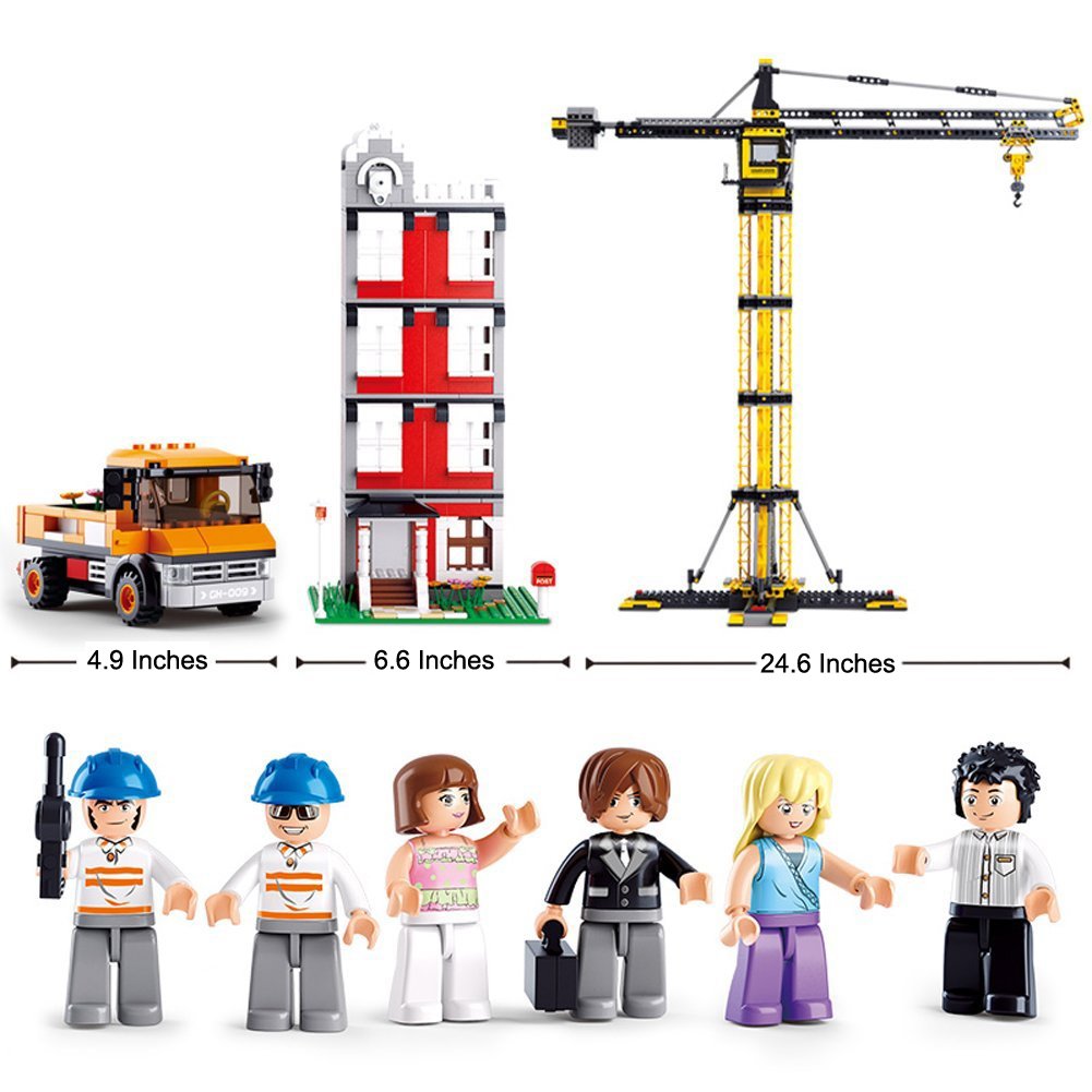 Sluban M38-B0555 Vehicle Blocks Engineering Bricks Toy β Tower Crane