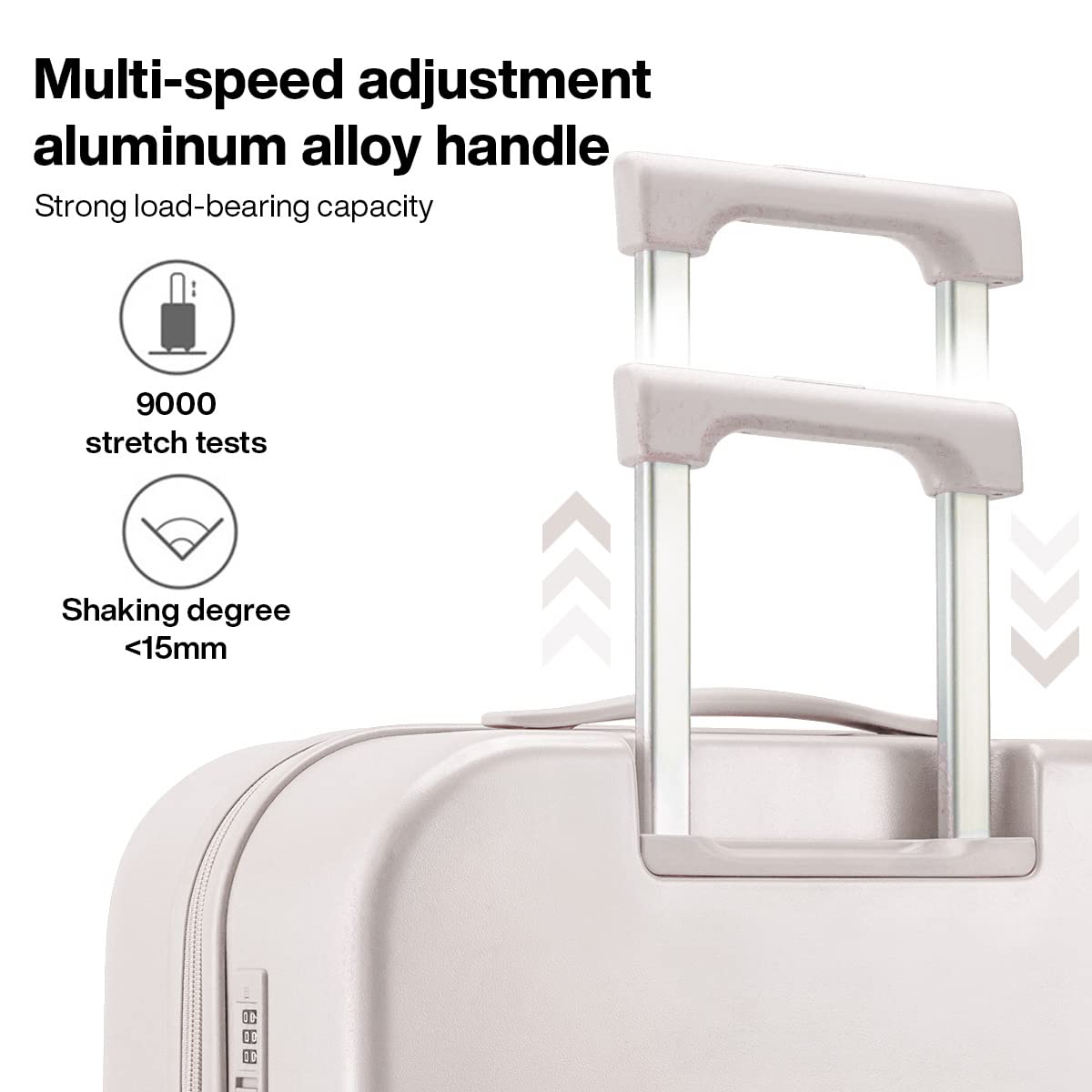 Carry on Luggage, Mixi Suitcase Spinner Wheels Luggage Hardshell Lightweight Rolling Suitcases PC with Cover & TSA Lock for Business Travel