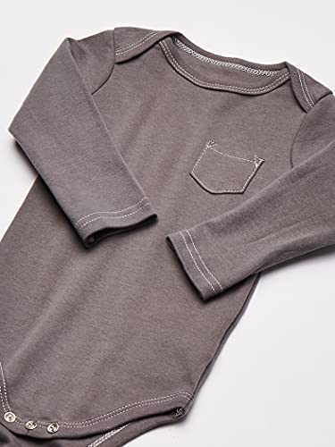 Hudson Baby Unisex Baby Cotton Long-sleeve Bodysuits, Moose, 18-24 Months