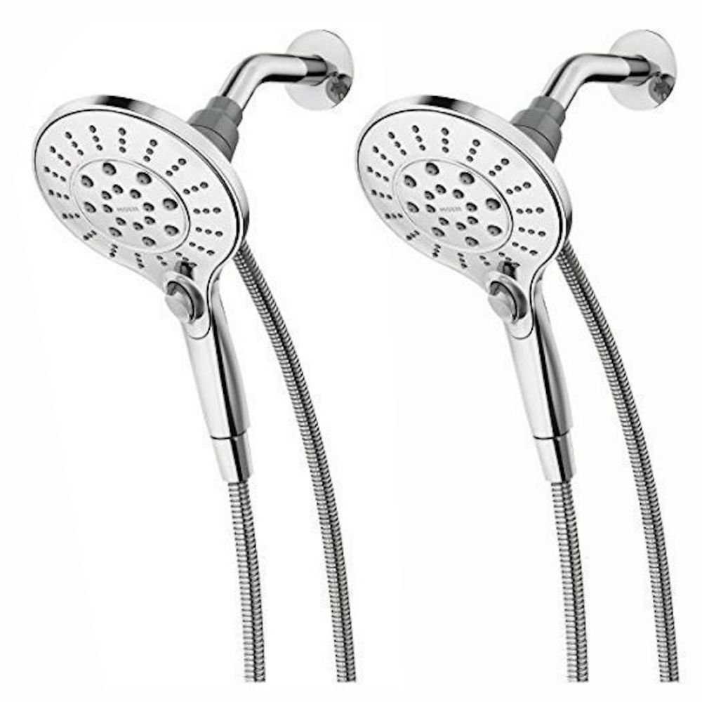 Moen 26112 Magnetix Handheld Shower Head w/ Magnetic Holder Technology – Chrome 2 Pack