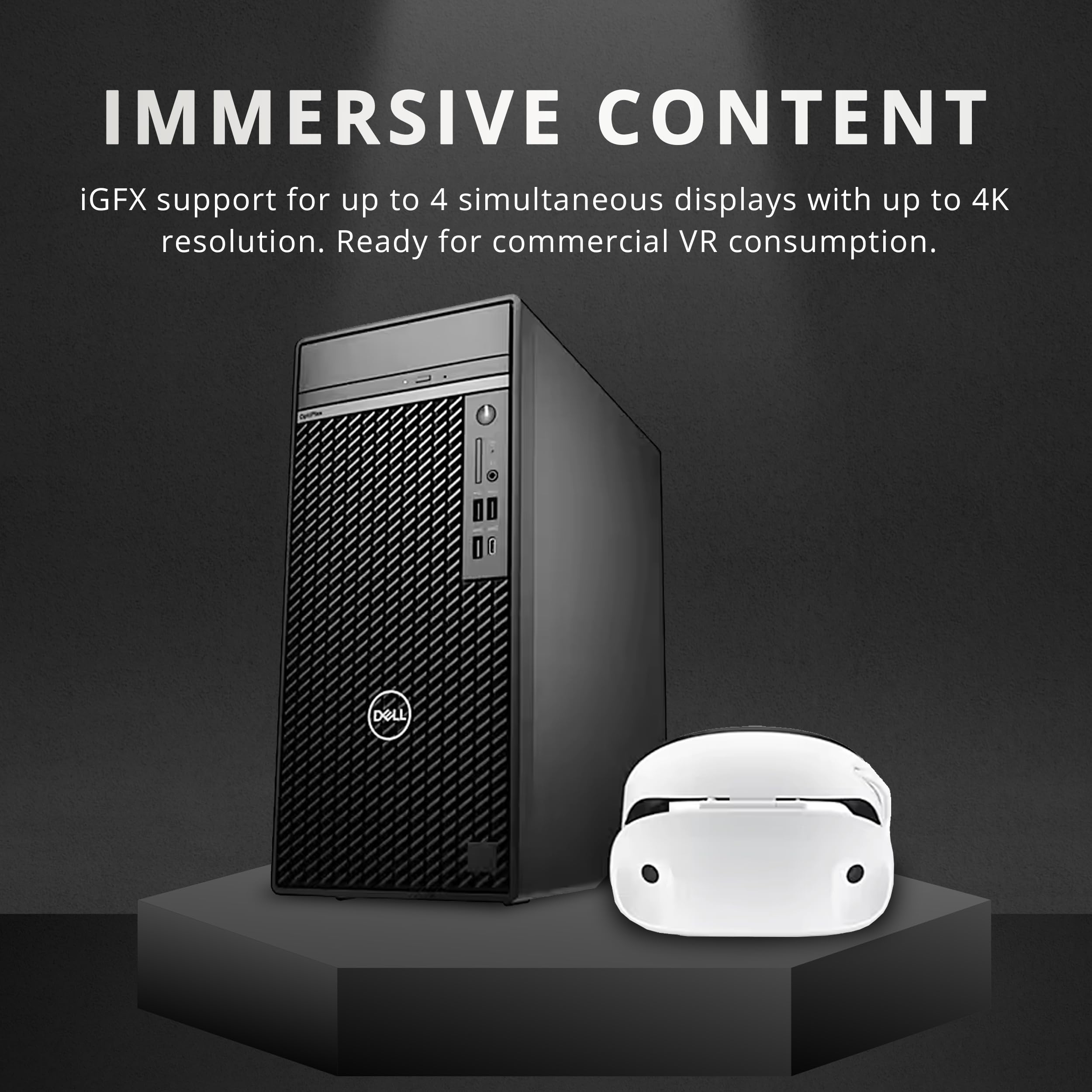 Dell OptiPlex 5000 Business Desktop Computer Tower, Intel Core 12th Gen i5-12500 Processor, 8GB RAM, 256GB PCIe SSD, Intel UHD Graphics 770, DVD Drive, Windows 11 Pro, Black