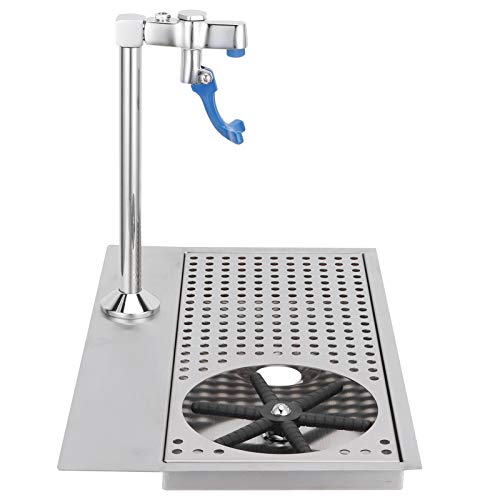 Natudeco Glass Rinser Commercial Automatic Cup Washer Bar Cup Cleaner with Faucet Drainer Gasket Cup,Washing Supply for Bars Coffee Shops and Restaurants