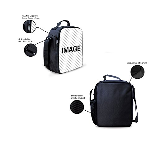 HUGS IDEA Basketball Kids Backpack Kids Boys School Bag with Lunch Box Set
