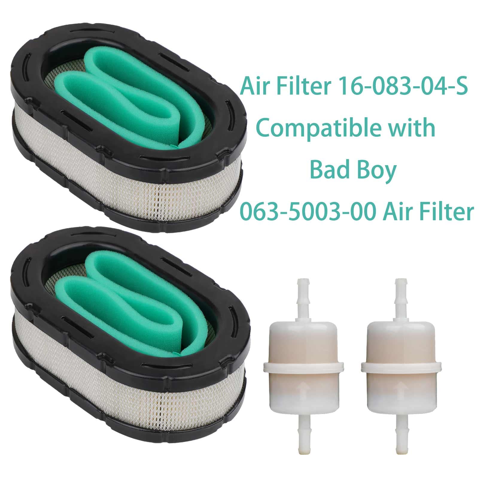 DUCTAIL 2 Packs 16-083-04 1608304S Air Filter Compatible with Kohler 7000 Series 19-26hp Engine Lawn Mower Air Filters, Replace 16-083-04-s 1688304