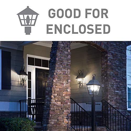 Cree Lighting B11 Clear Glass Filament Candelabra 60W Equivalent LED Bulb, 500 lumens, Dimmable, Soft White 2700K, 25,000 Hour Rated Life, 90+ CRI, Good for Enclosed | 2-Pack