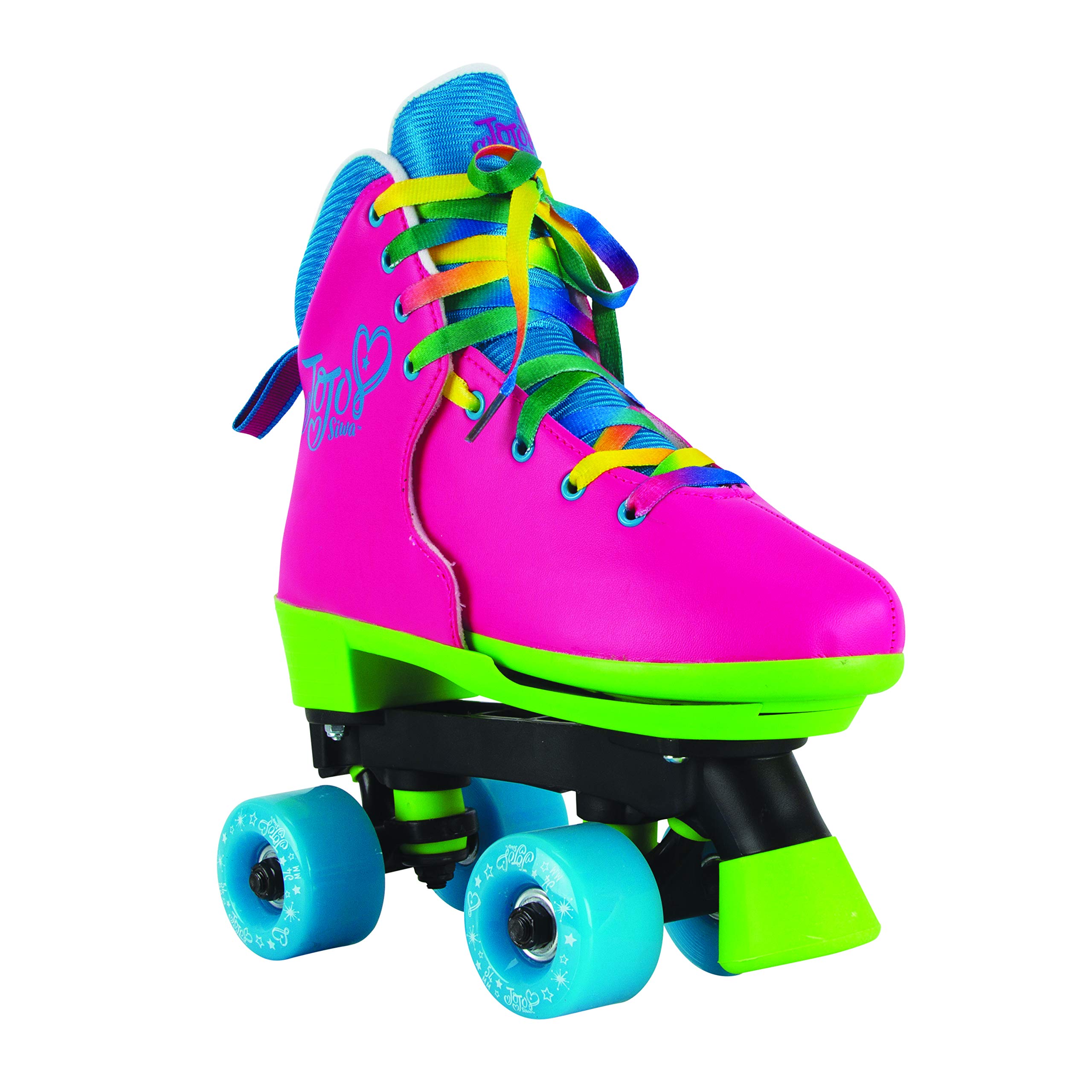 Circle Society Classic Adjustable JoJo Siwa Children's Roller Skates, 12-3 US Girls, Party in Pink